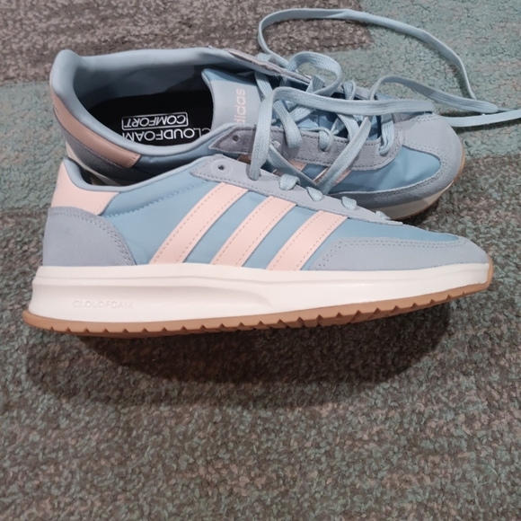 adidas | Shoes | Adidas Blue And Pink Sneakers Retro Style | Poshmark